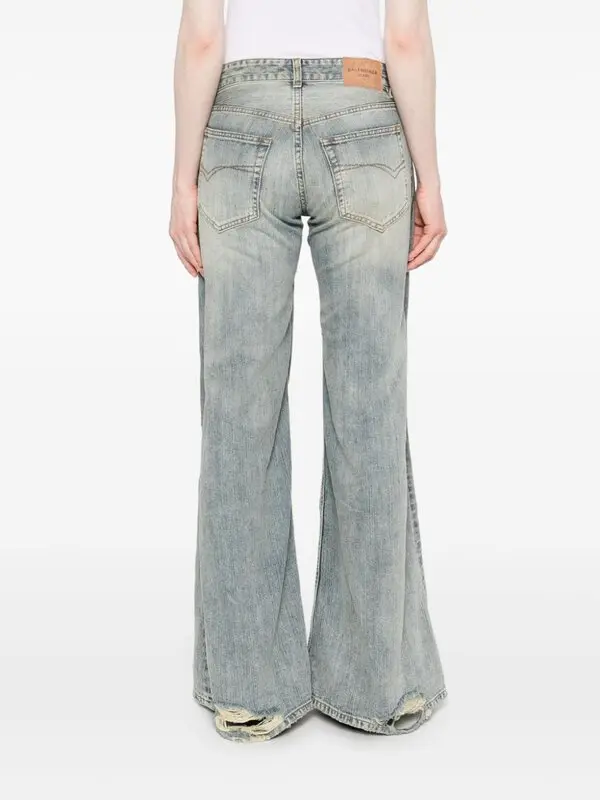 Balenciaga Flared Denim Jeans In Blue - 28% Off | Editorialist