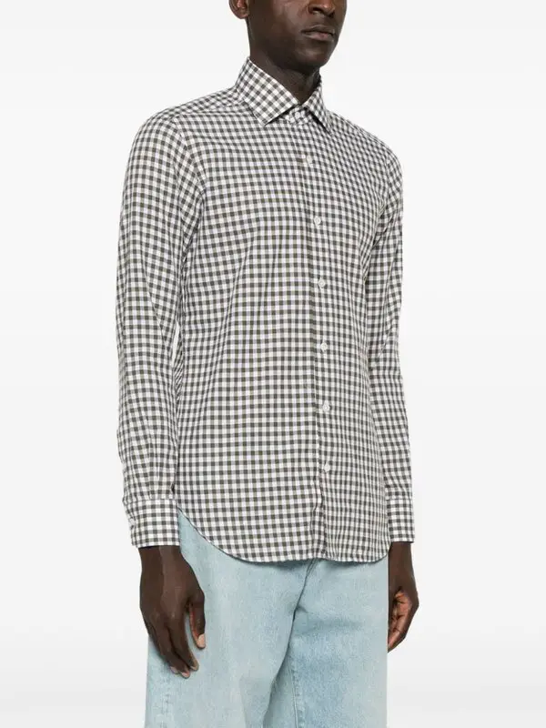 BARBA NAPOLI Check-print Shirt