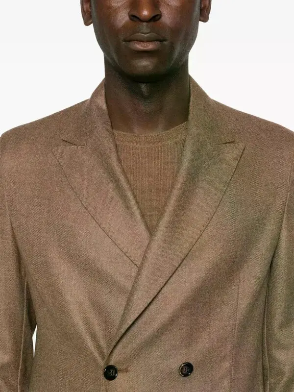BARBA NAPOLI Flannel Blazer - Brown