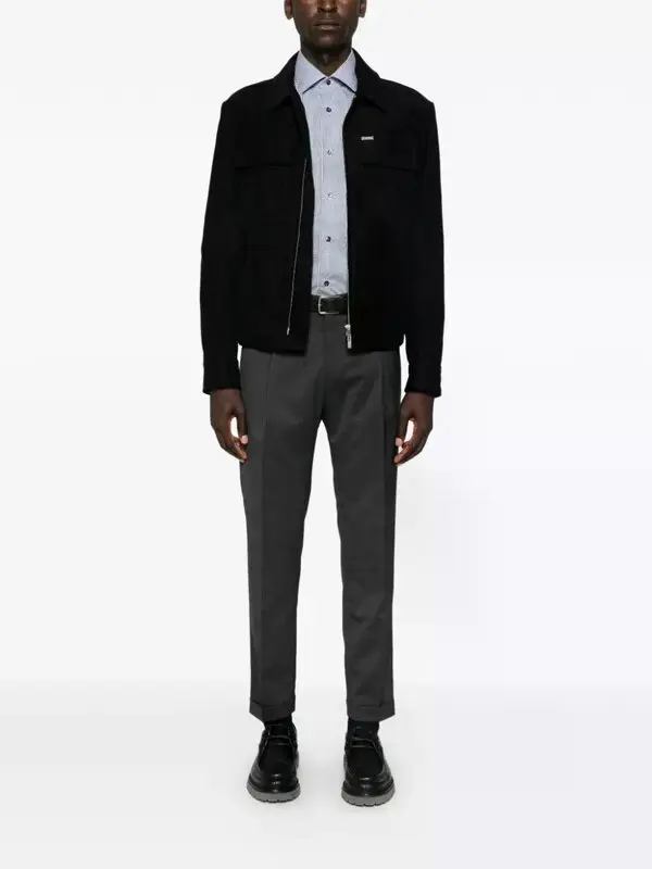 BARBA NAPOLI Checked Shirt - Blue