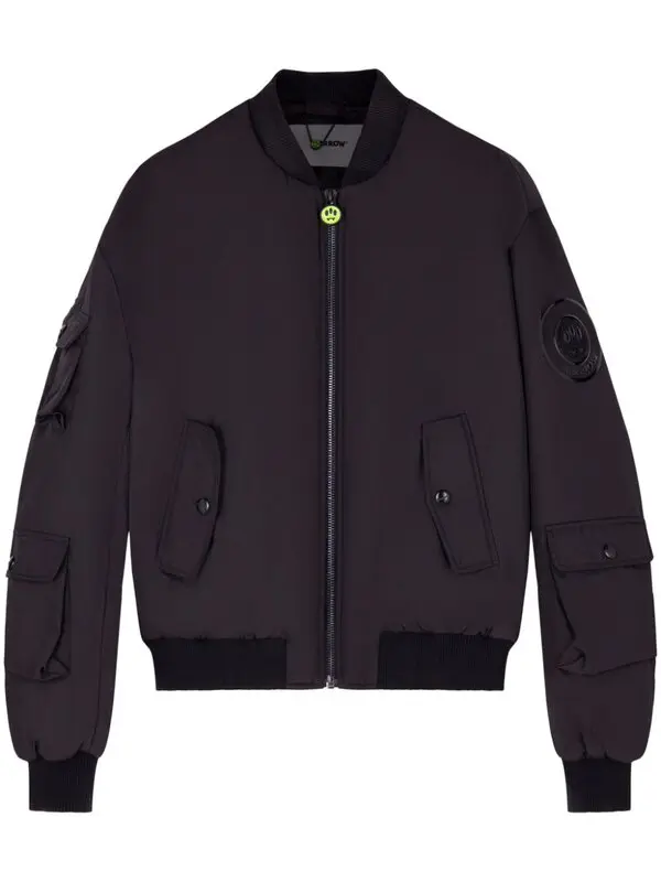 BARROW Logo-appliqué Bomber Jacket