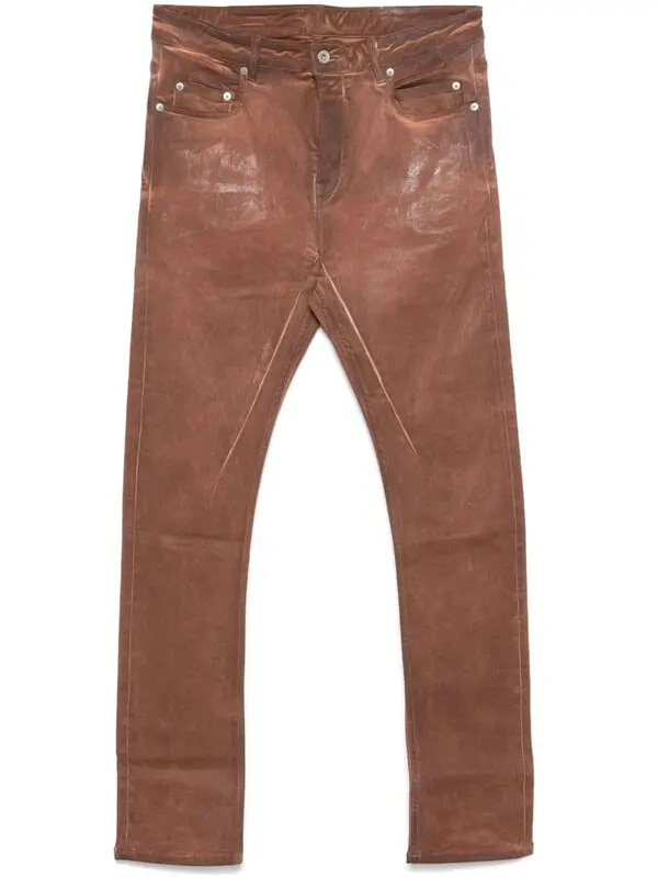 Rick Owens Detroit Cut Jeans - Brown