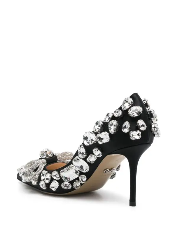 Mach & Mach 80mm Crystal-embellished Pumps