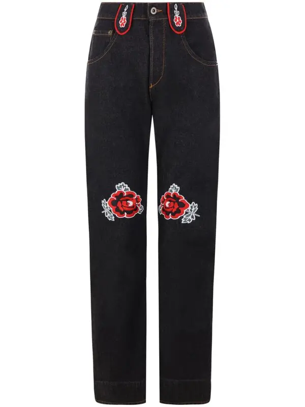 MOLLY GODDARD Cora Jeans - Black