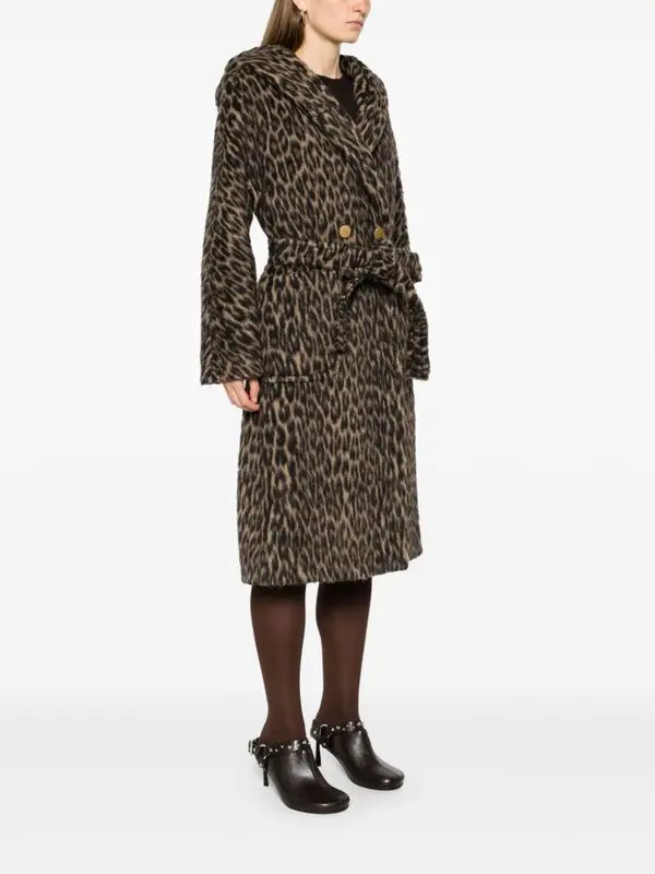 Tagliatore Daisy Leopard-print Coat