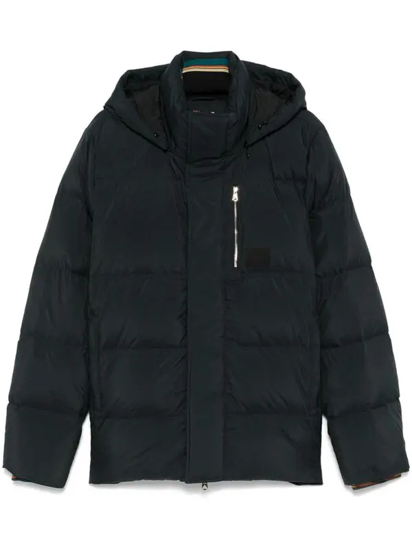Paul Smith Water-Repellent Down Jacket In Blue 23% Off