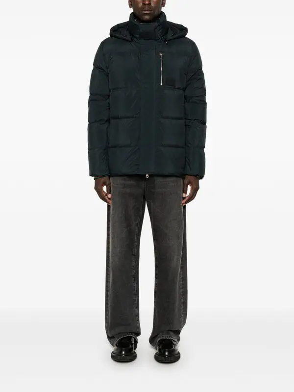 Paul Smith Water-Repellent Down Jacket In Blue 23% Off