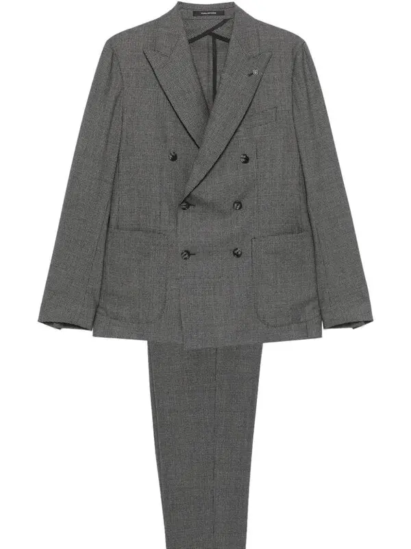 Tagliatore Dogtooth-pattern Suit