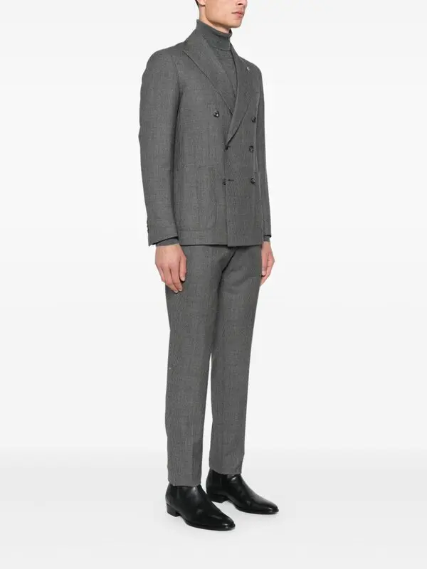 Tagliatore Dogtooth-pattern Suit