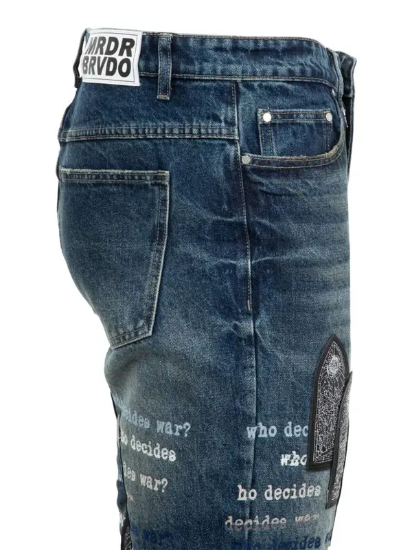 WHO DECIDES WAR Scripture Jeans