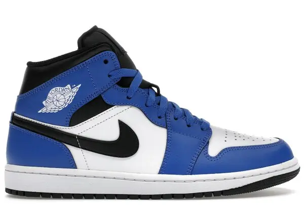 JORDAN 1 Mid Game Royal Sneakers - Game Royal/white/black