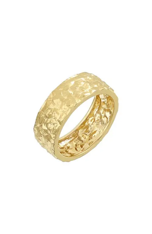 Bony Levy 14k Gold Hammered Band - 14k Yellow Gold