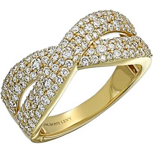 Bony Levy Diamond Crossover Ring