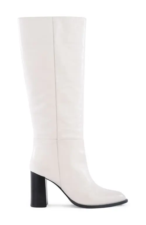 Seychelles Push To Start Knee High Boot - White Leather