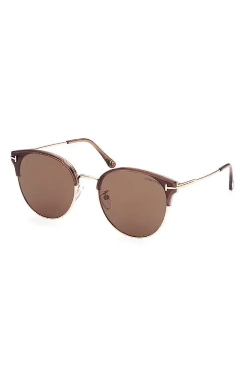 TOM FORD 61mm Round Frame Sunglasses