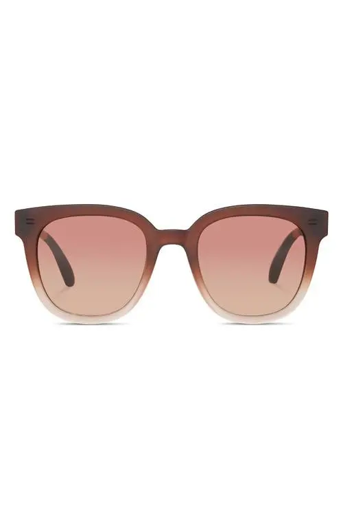 Toms Juniper 54mm Round Frame Sunglasses - Matte Ombre W/ Violet Brown