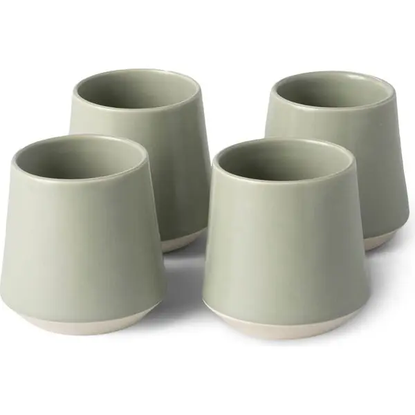 FABLE The Cups Set Of 4 Cups - Beachgrass Green