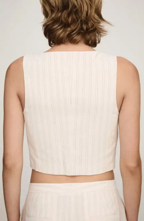 Mango Striped Vest