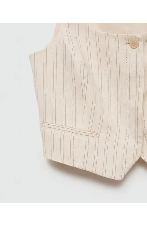 Mango Striped Vest