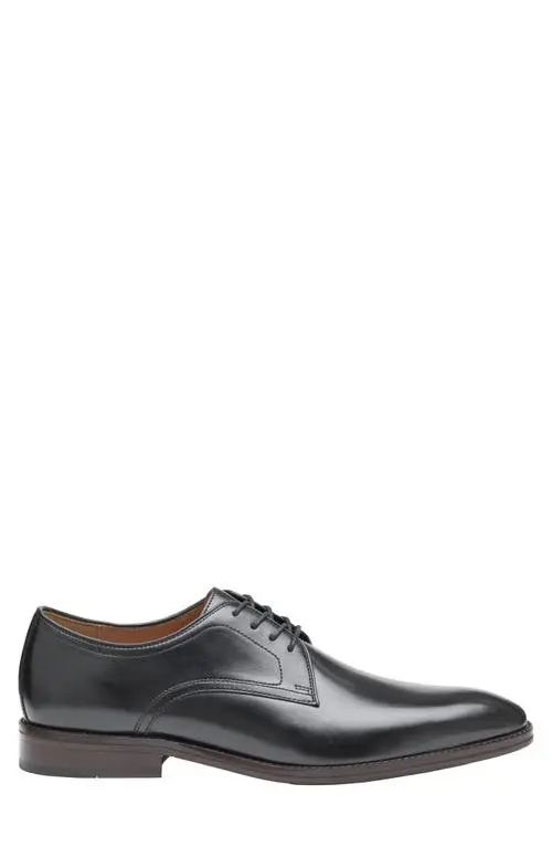 Johnston & Murphy Sullivan Plain Toe Derby - Black Italian Calfskin