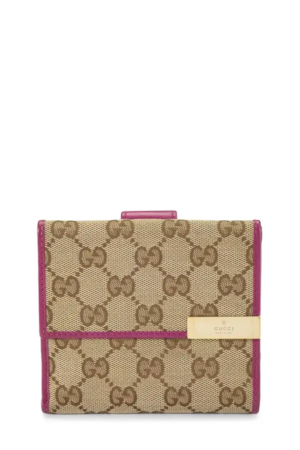 Gucci Original Gg Canvas French Wallet - Beige