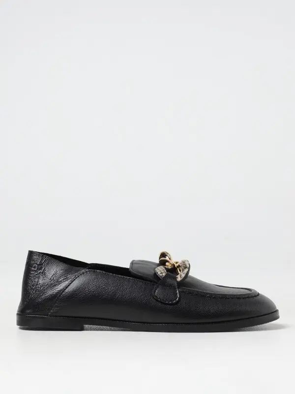See By Chloé Chain Detail Loafers - Black
