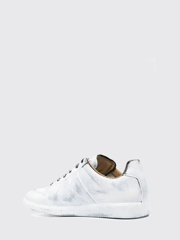 MAISON MARGIELA Replica Leather Sneakers - White