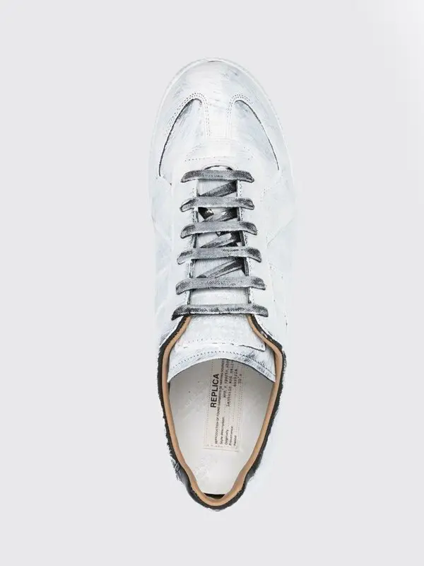 MAISON MARGIELA Replica Leather Sneakers - White