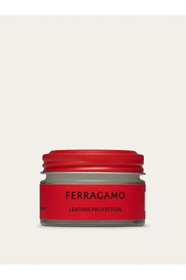 FERRAGAMO Leather Care Cream - White / Pink