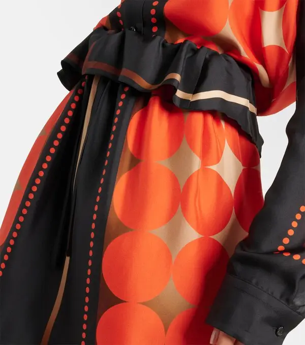 Khaite Lilila Printed Maxi Skirt