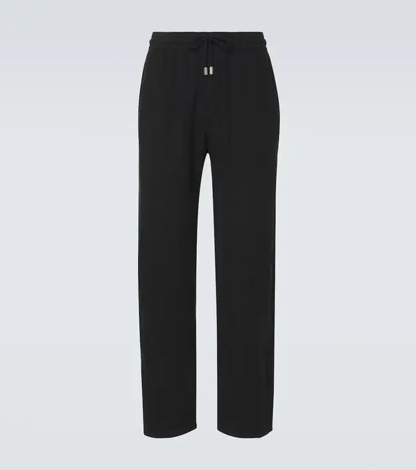 Vilebrequin Pacha Linen Wide-leg Pants - Black