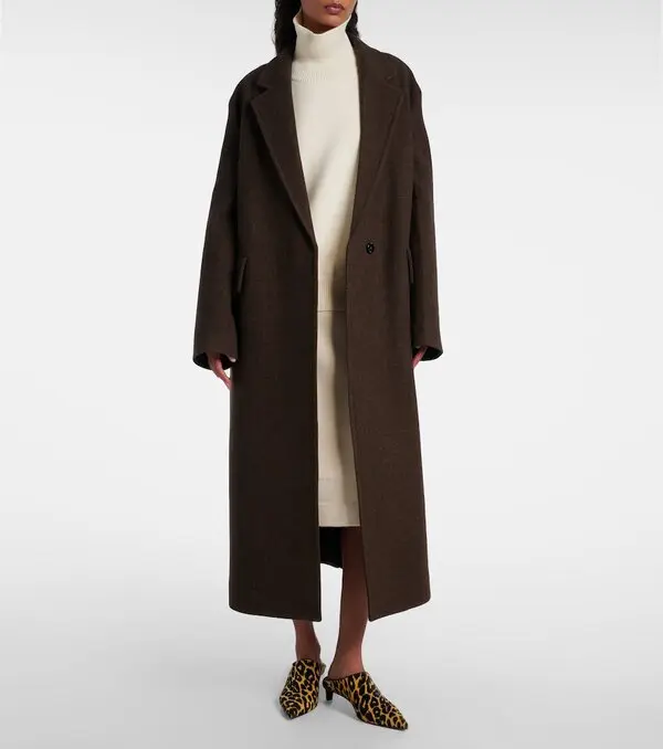 JIL SANDER Wool-blend Wrap Skirt