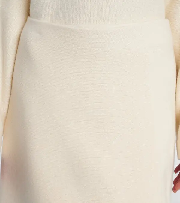 JIL SANDER Wool-blend Wrap Skirt