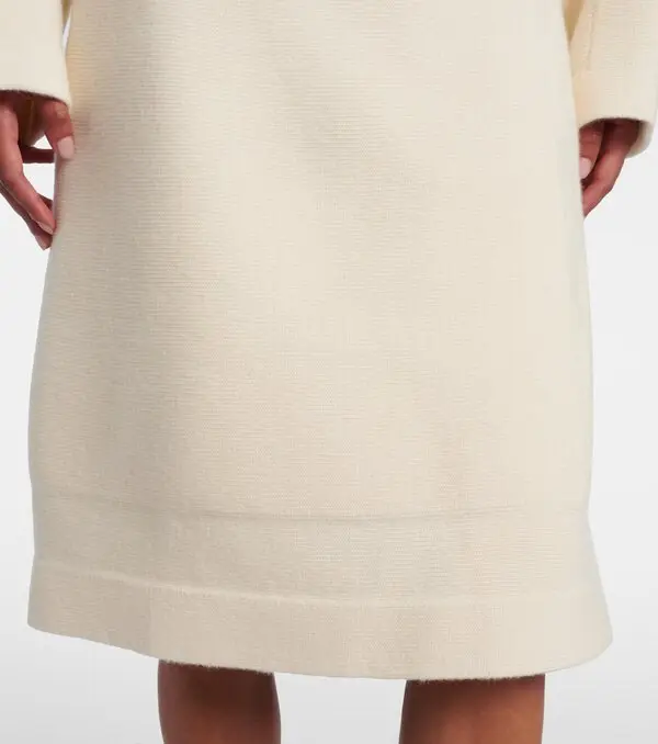 JIL SANDER Wool-blend Wrap Skirt