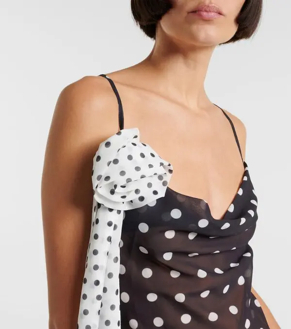 BANANHOT Priya Polka-dot Maxi Dress