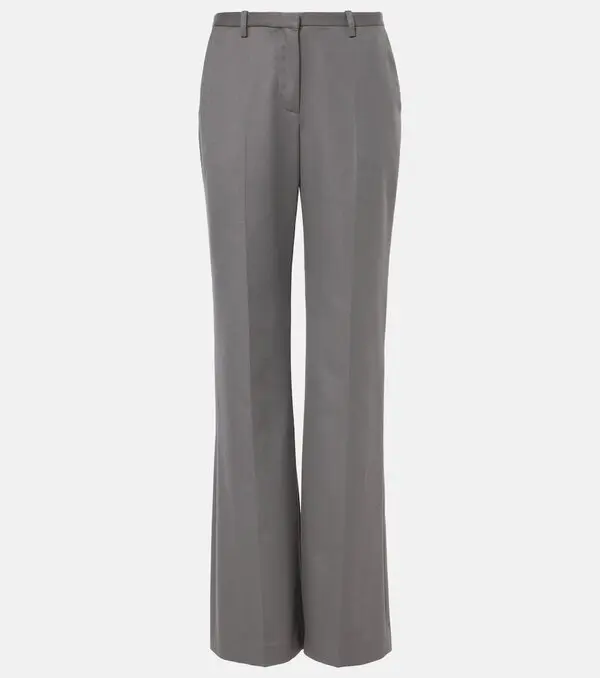THE FRANKIE SHOP Lyra Flared Trousers - Green