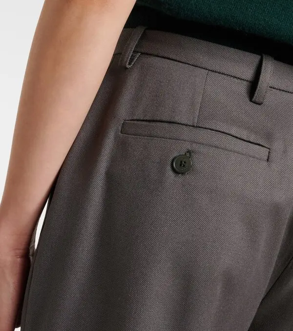 THE FRANKIE SHOP Lyra Flared Trousers - Green