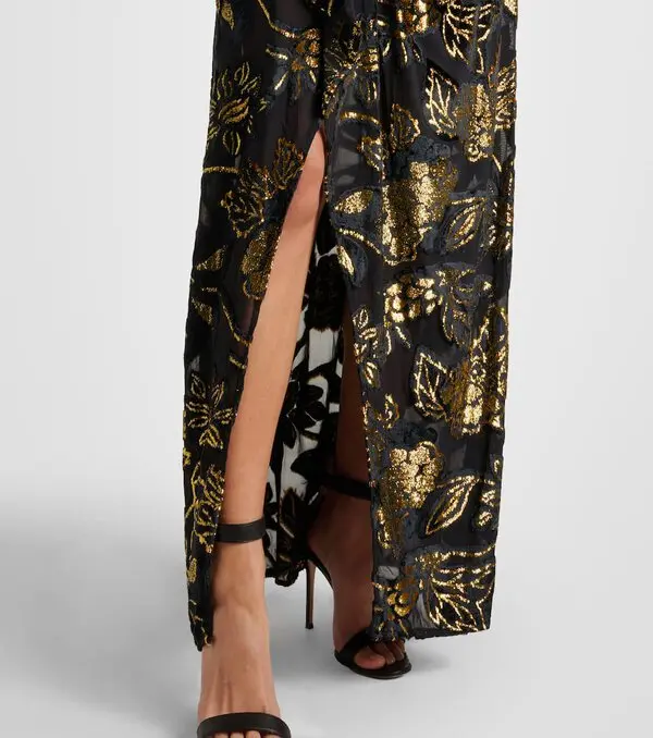 Simkhai Marzia Velvet Wrap Dress