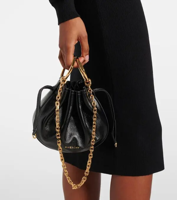 Givenchy Pumpkin Mini Bucket Bag In Black - 40% Off