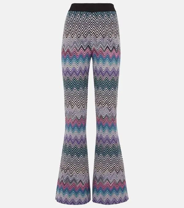 Missoni Zig Zag Flared Pants - Multicoloured