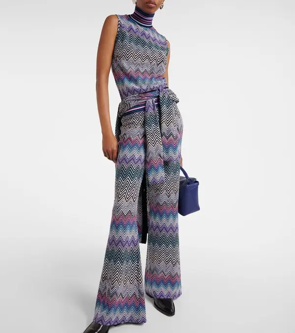 Missoni Zig Zag Flared Pants - Multicoloured