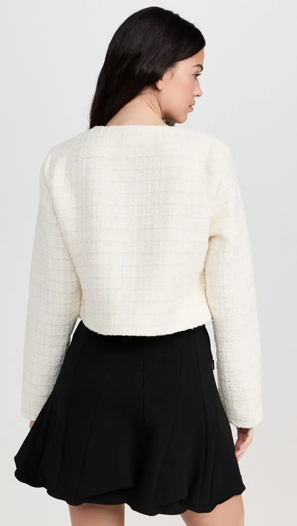 Line & Dot Kinzie Metallic Tweed Top