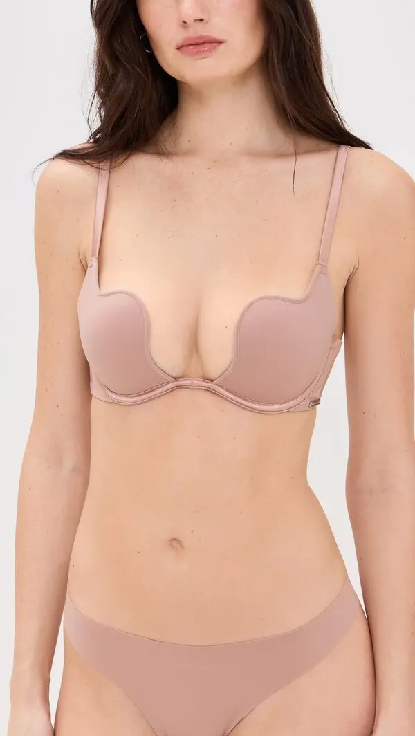 FLEUR DU MAL Le Stretch Micro U-plunge Bra - Tan
