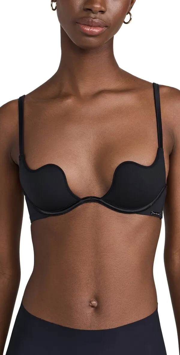 Fleur Du Mal Le Stretch Micro U-plunge Bra - Black