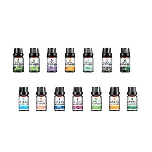 PURSONIC 14 Pack Of 100% Pure Essential Aromatherapy Oils - Multicolor