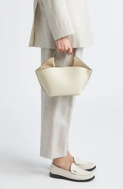 REE PROJECTS Mini Ann Leather Tote - Beige