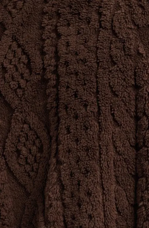 THREAD & SUPPLY Cable Stitch Fleece Jacket