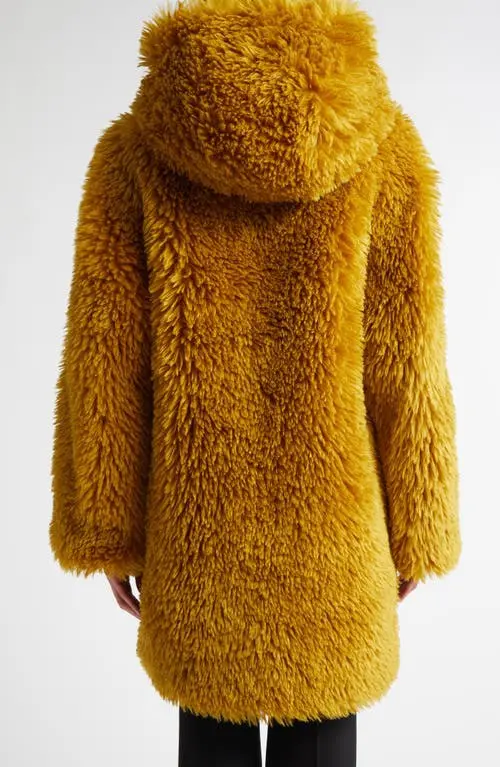 STAND STUDIO Elisa Faux Fur Hooded Coat