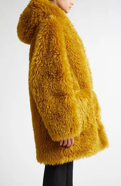 STAND STUDIO Elisa Faux Fur Hooded Coat