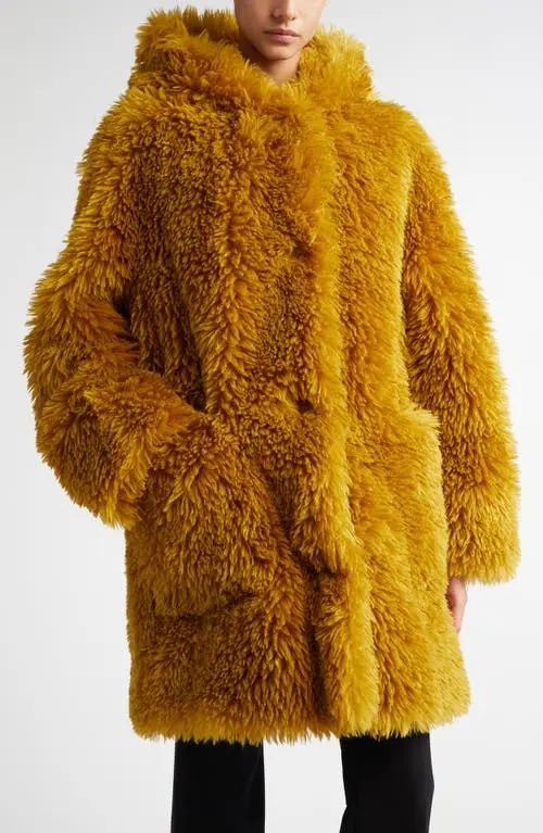 STAND STUDIO Elisa Faux Fur Hooded Coat